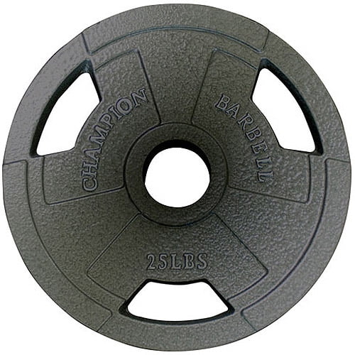Champion - Olympic Grip Plate, 25 lbs - Walmart.com - Walmart.com