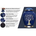 Free Shipping! Trupoint Memorials Blue Tree of Life Large Cremation Urn ...