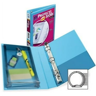 Avery Mini Durable View Protect & Store Binder, 1" Round Rings, 175 ...