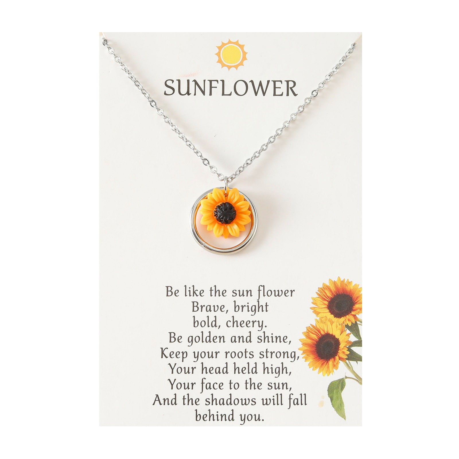 Click here for Velvet Dawn Sunflower Pendant Necklace Fashion Jew... prices