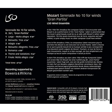 Mozart: Serenade No. 10 for Winds ''Gran Partit'' | Walmart Canada