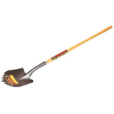 Truper Tru-Tough 58 in. Steel Square Transfer Shovel Wood Handle ...