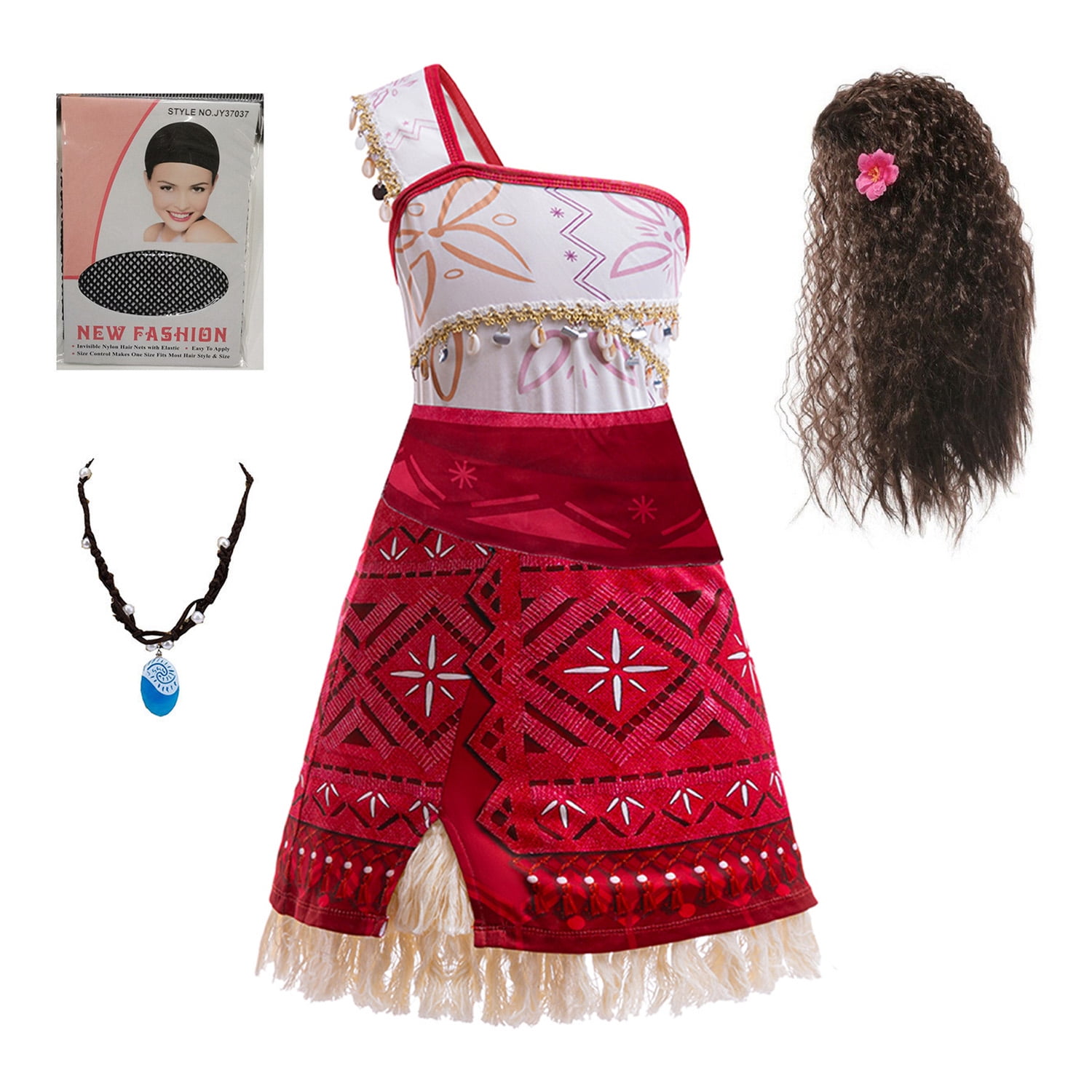 Girls Ocean Moana Adventure Costume Dress Princess Birthday Party ...