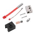 3d Printer Hotend Kit Bimetal Heating Block Throat Tube Heater Nozzle