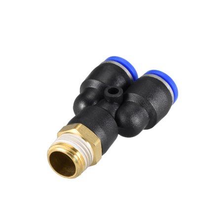 Push To Connect Fittings Y Type Tube Connect 5/16" OD x 1/4" G Male ...