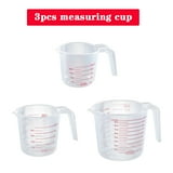 Measuring Jugs Set 250ML 500ML 1000ML Clear Measuring Cup for Cooking ...