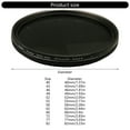 Fader 1-9 Stops Filter for Camera Lens 40/43/46/49/52/55/58/62/66/72/77 ...