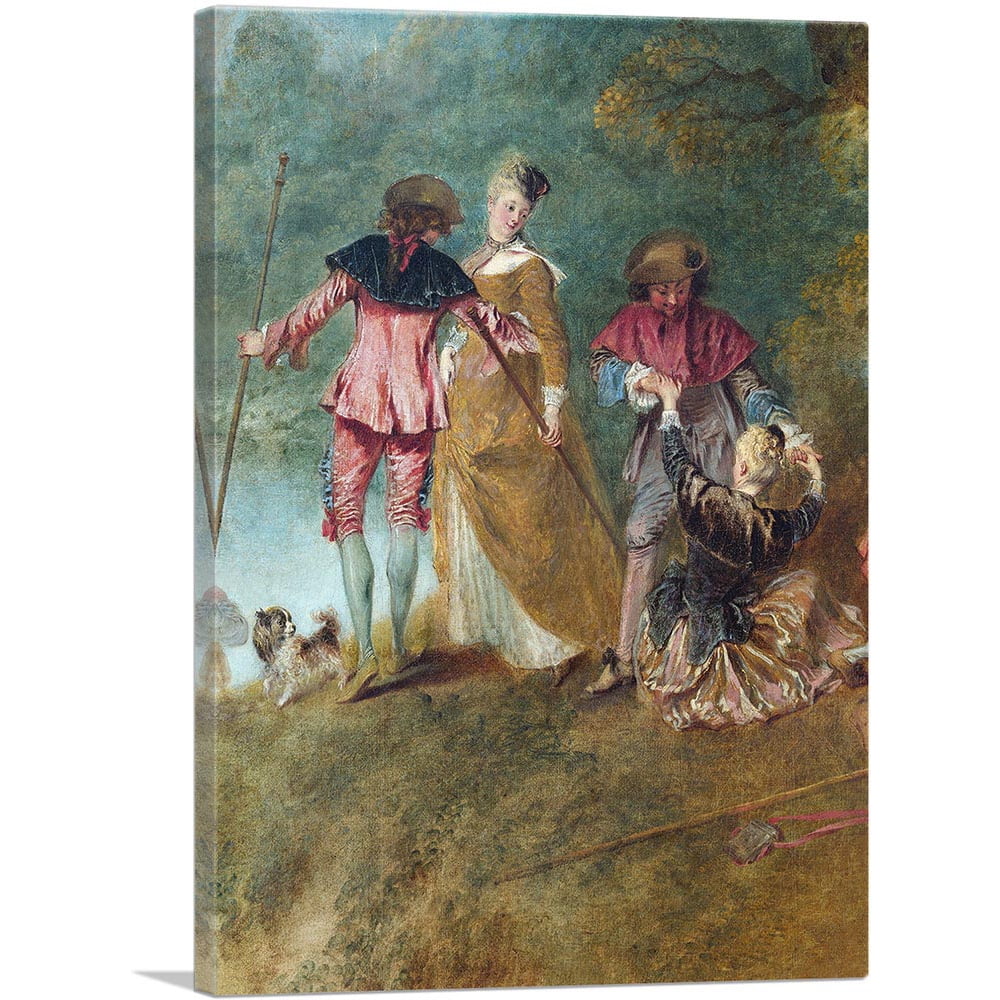 ARTCANVAS Detail Of Pilgrimage On The Isle Of Cythera Canvas Art Print ...