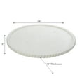 Maison Concepts White Marble Round Tray (White) 12" X 12" X 0.59 ...