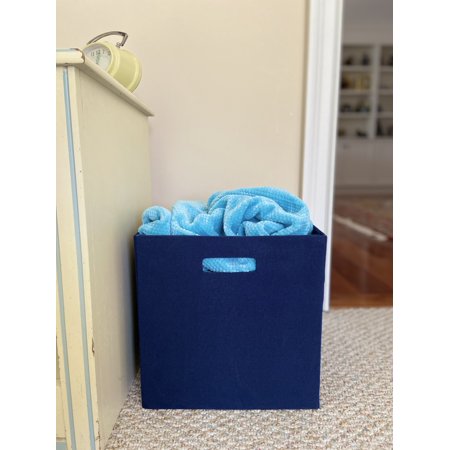 2-Piece Foldable Storage Cube (Blue) by Handcrafted 4 Home - Walmart ...