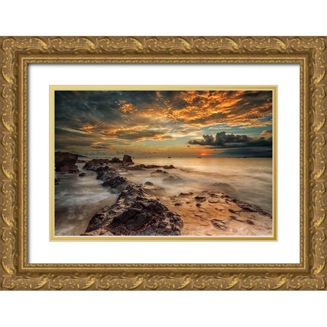 Song, Gunarto 32x23 Gold Ornate Wood Framed with Double Matting Museum Art Print Titled - Angry ...