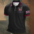 HNMKIU British Scotland Themed Polo Shirt Short Sleeve Turn Down Collar ...
