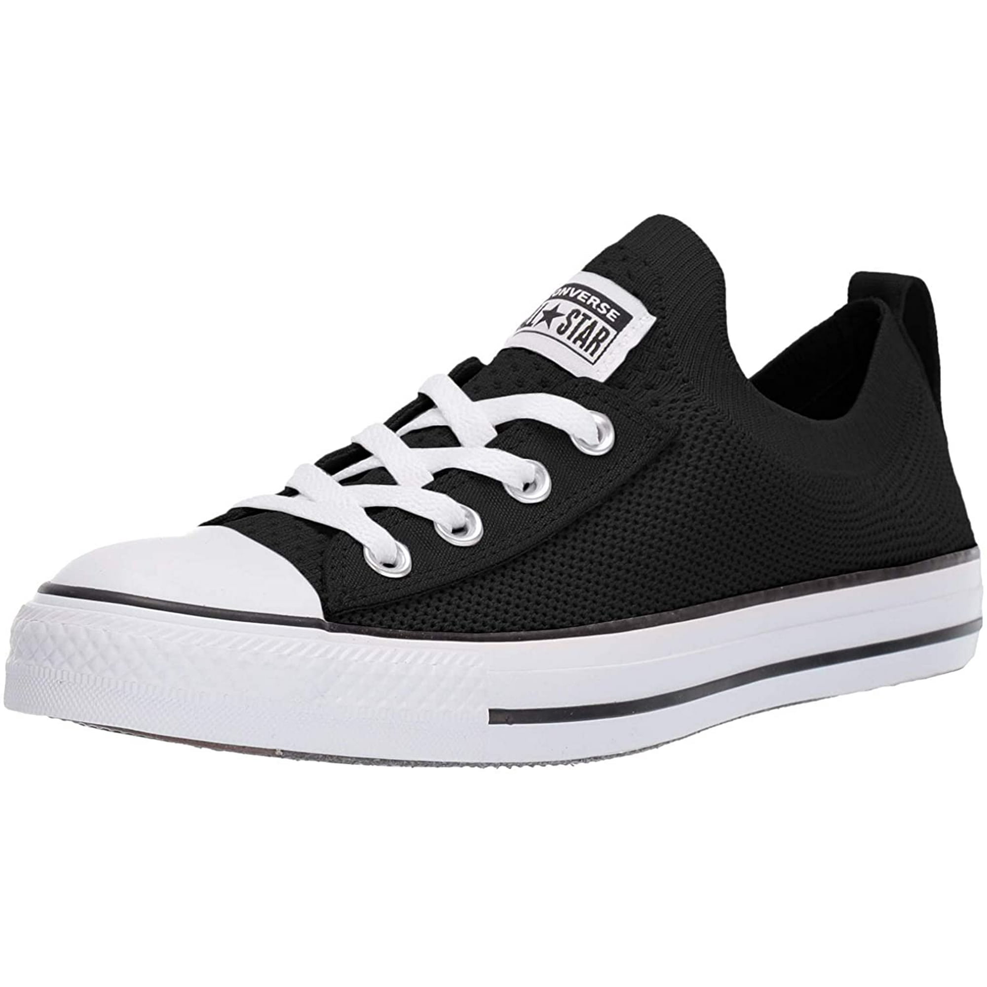 Converse Women s Chuck Taylor All Star Shoreline Knit Slip On Sneaker Black White Black 7 M Us Other 7