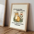 Affixzi Cute Cat Wall Print Retro Illustration Classroom Wall Print ...