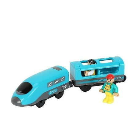 Remote Control Electric Train Set With Wooden Railway Track | Walmart ...