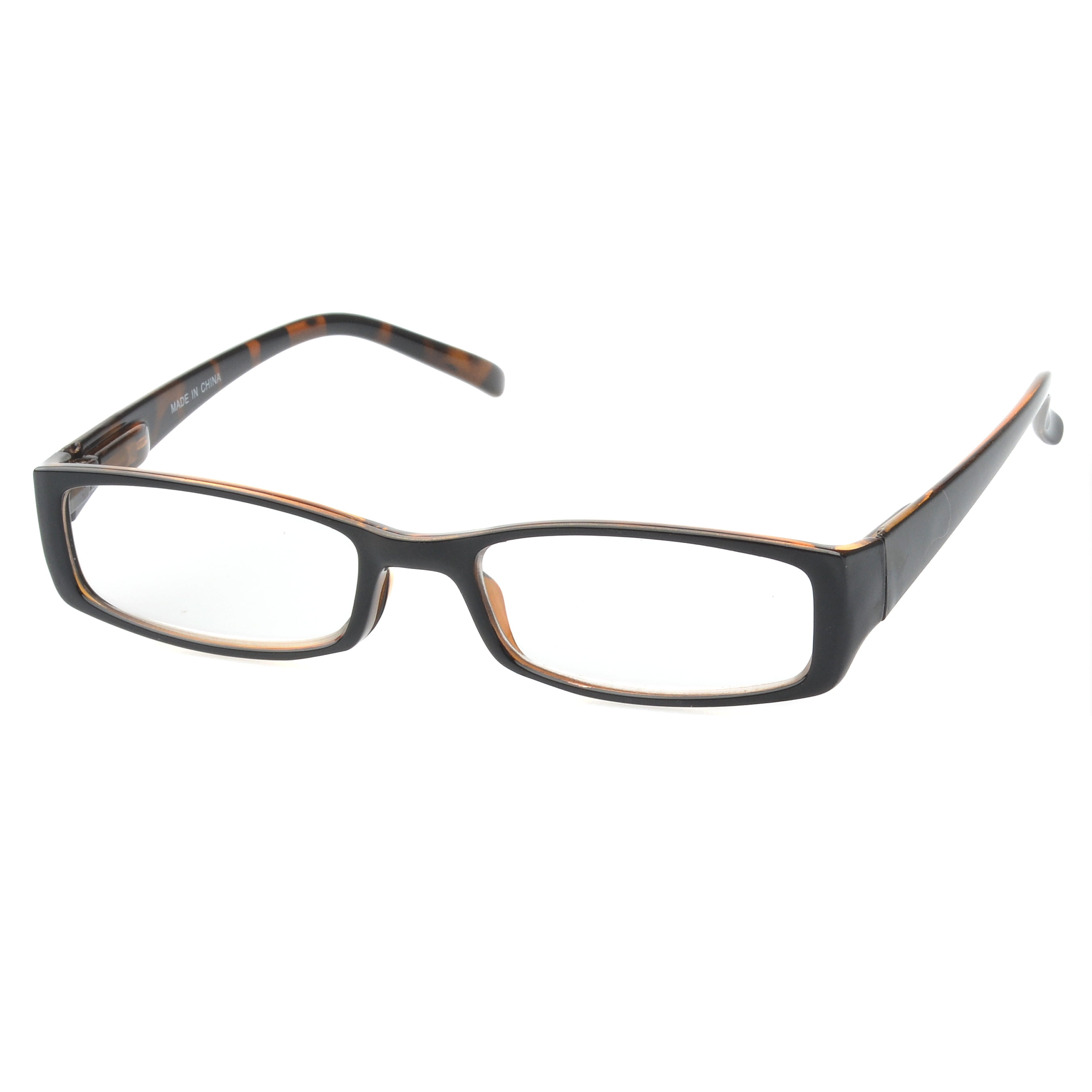 MLC Eyewear Brion Rectangle Reading Glasses +1.00 in Leopard - Walmart.com