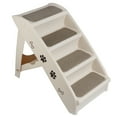 HomGarden 4 Step Non-Slip Pet Stairs Foldable Dog Cats Steps W/Washable ...