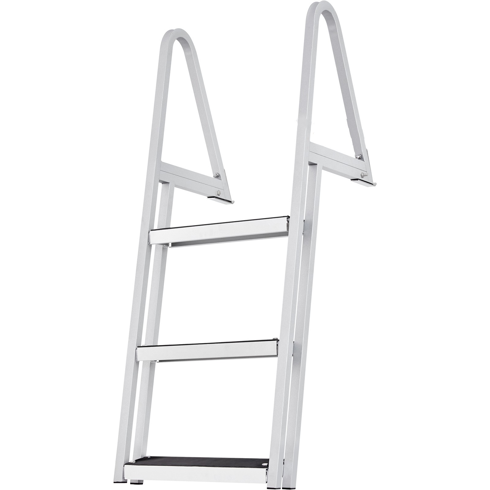 Garelick EEz-In Compact 3-Step Transom Ladder with 12" Wide Aluminum ...