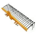 M optimized 60 Inch Pine Straw Rake, 26 Coil Spring Tines Tow Behind ...