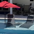 HZshop 3-Piece Patio Chaise Lounge Set, Outdoor Recliner Chair for ...