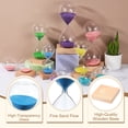 Uxcell 15 Minutes Sand Timer, Sand Watch with Wood Base Hour Glass ...