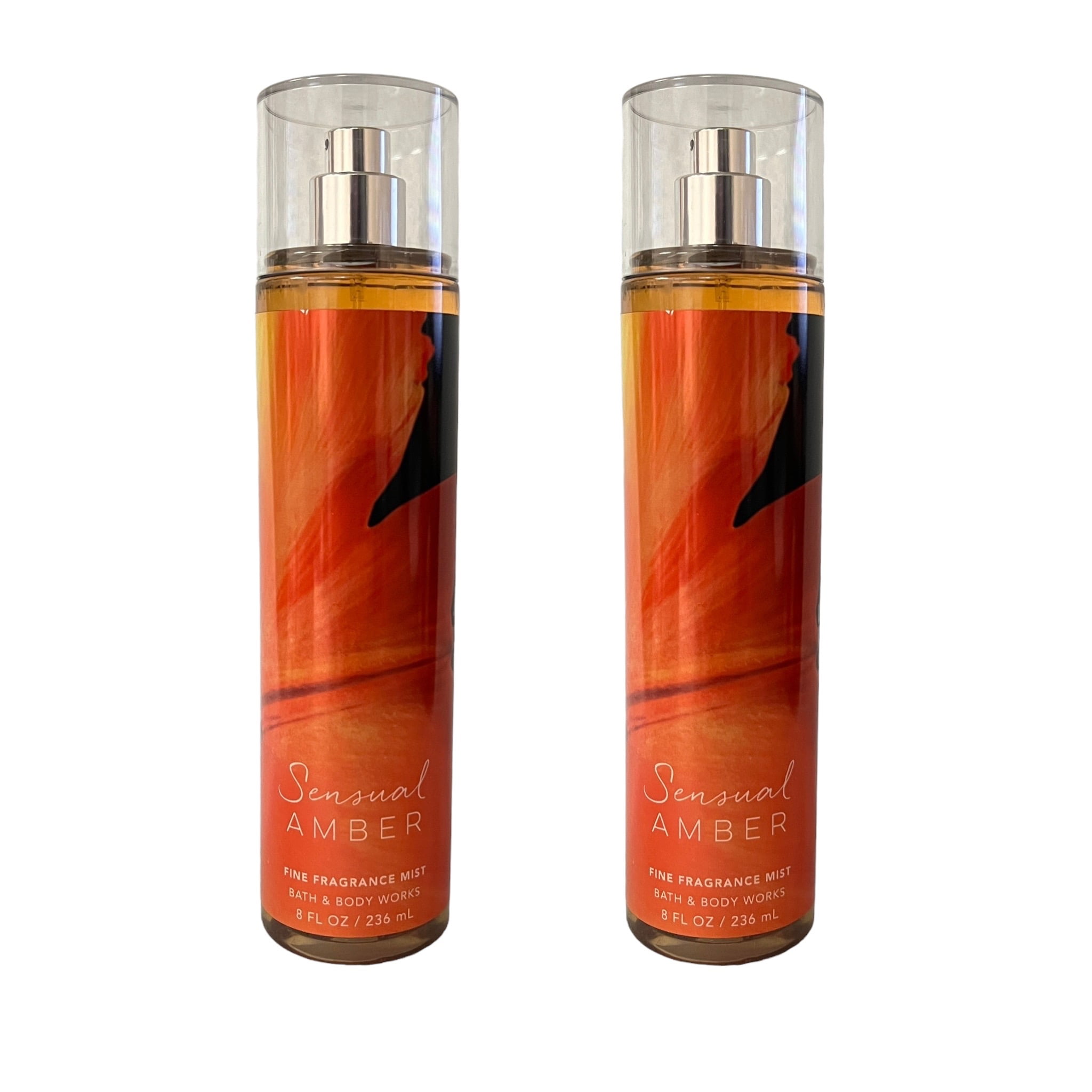 Bath and Body Works Sensual Amber Fine Fragrance Body Spray Mist Set ...