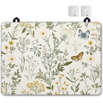 Spring Floral Glass Top Stove Cover Protector,Rustic Wild Flower Heat ...