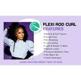 Darling Flexi Rod Curls Crochet Hair 2X Pack, 14 inch, #1B, Tangle ...