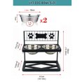 Suodoka Elevated Dog Bowls Stand, Height Adjustable Raised Bowl Stand ...