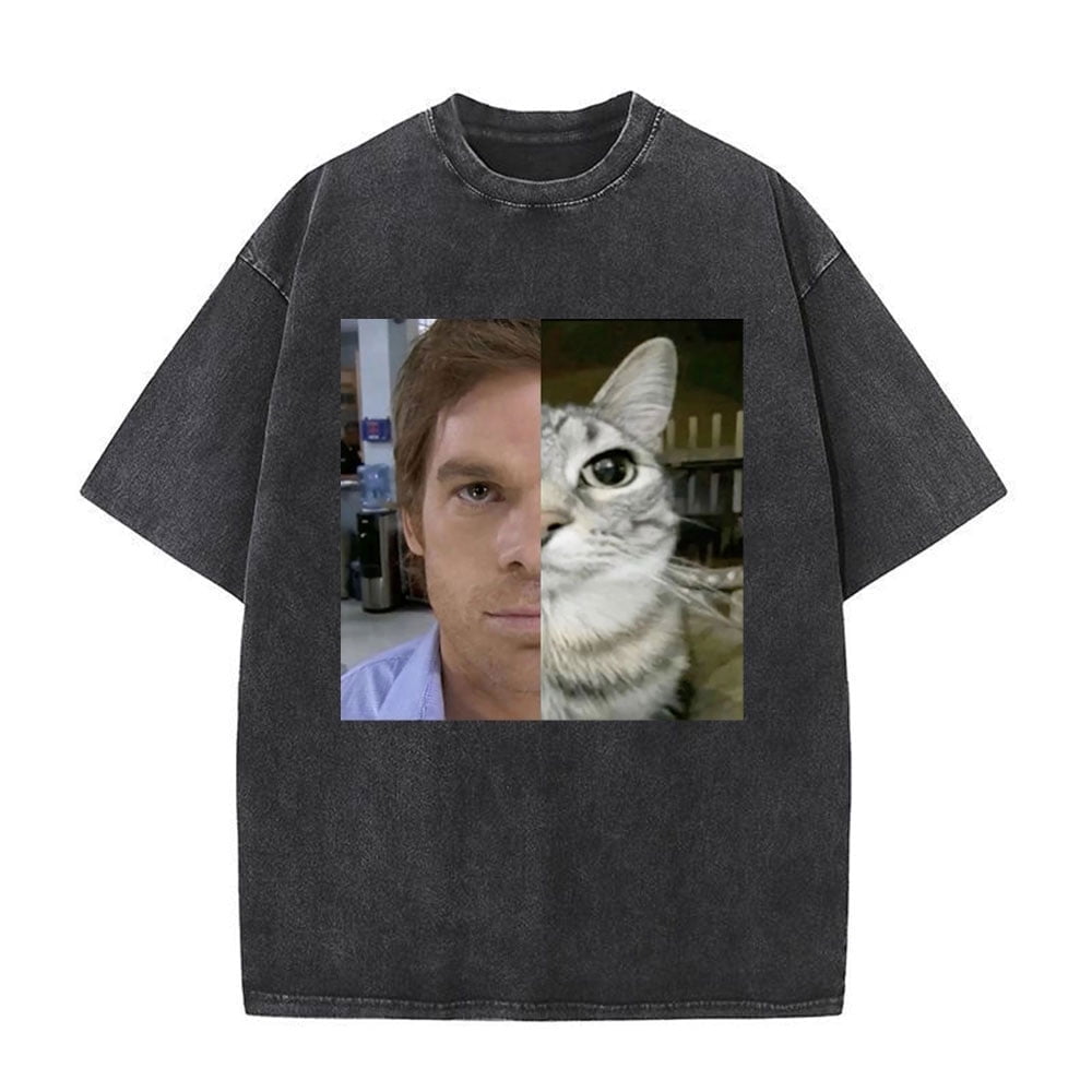 Click here for Yunqi Dexter Morgan Inspired Retro Washed Graphic... prices