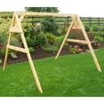 A & L Furniture Western Red Cedar A-Frame Swing Stand for Swing or ...