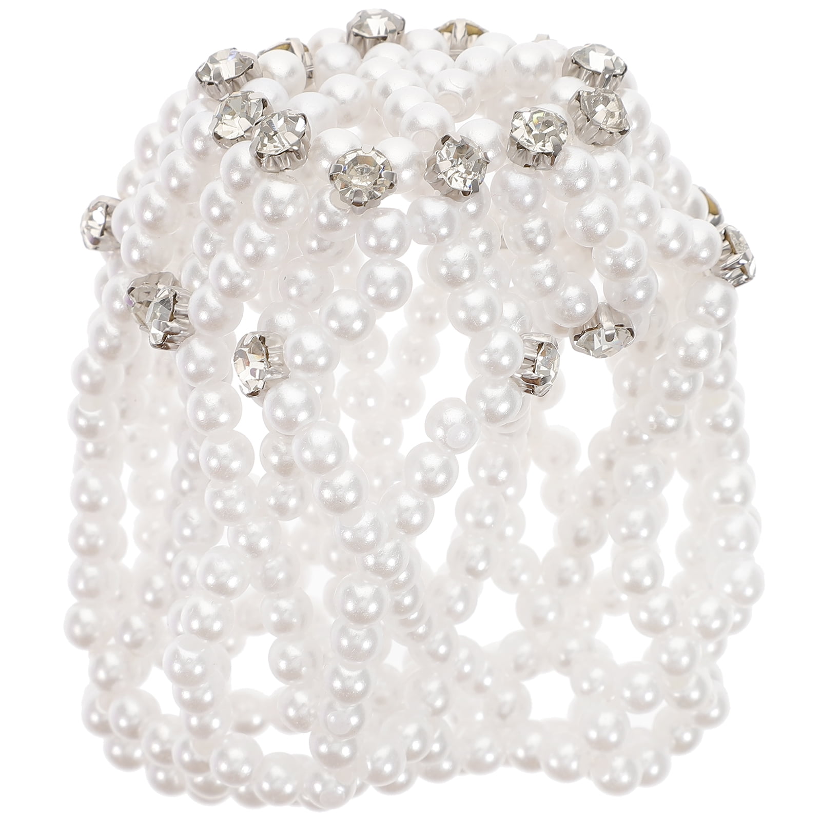 Click here for Deepcraff Elastic Crochet Hair Snood Rhinestone Pe... prices