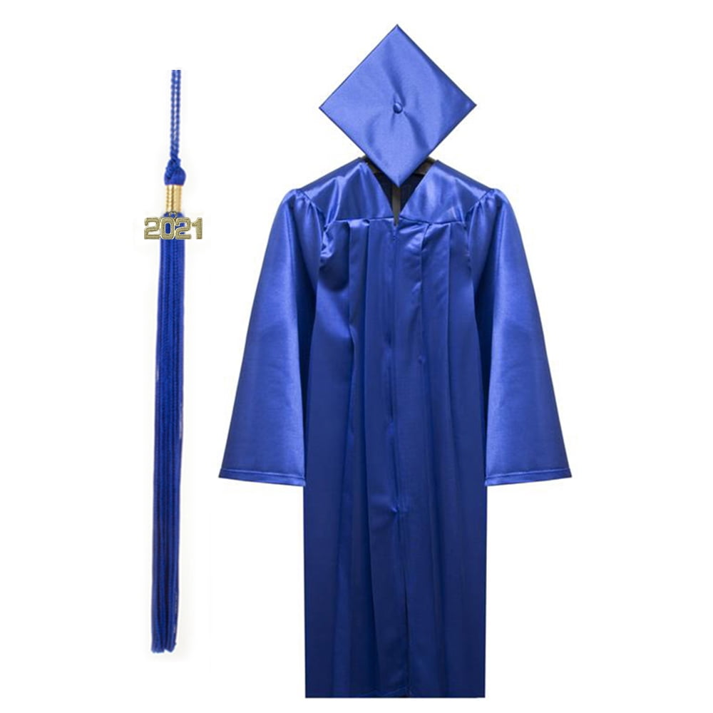 Graduation Cap Gown Tassel Set 2021 - Adult Royal Small - Walmart.com