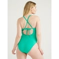 Time And Tru Womens And Womens Plus Keyhole Cutout One Piece Swimsuit
