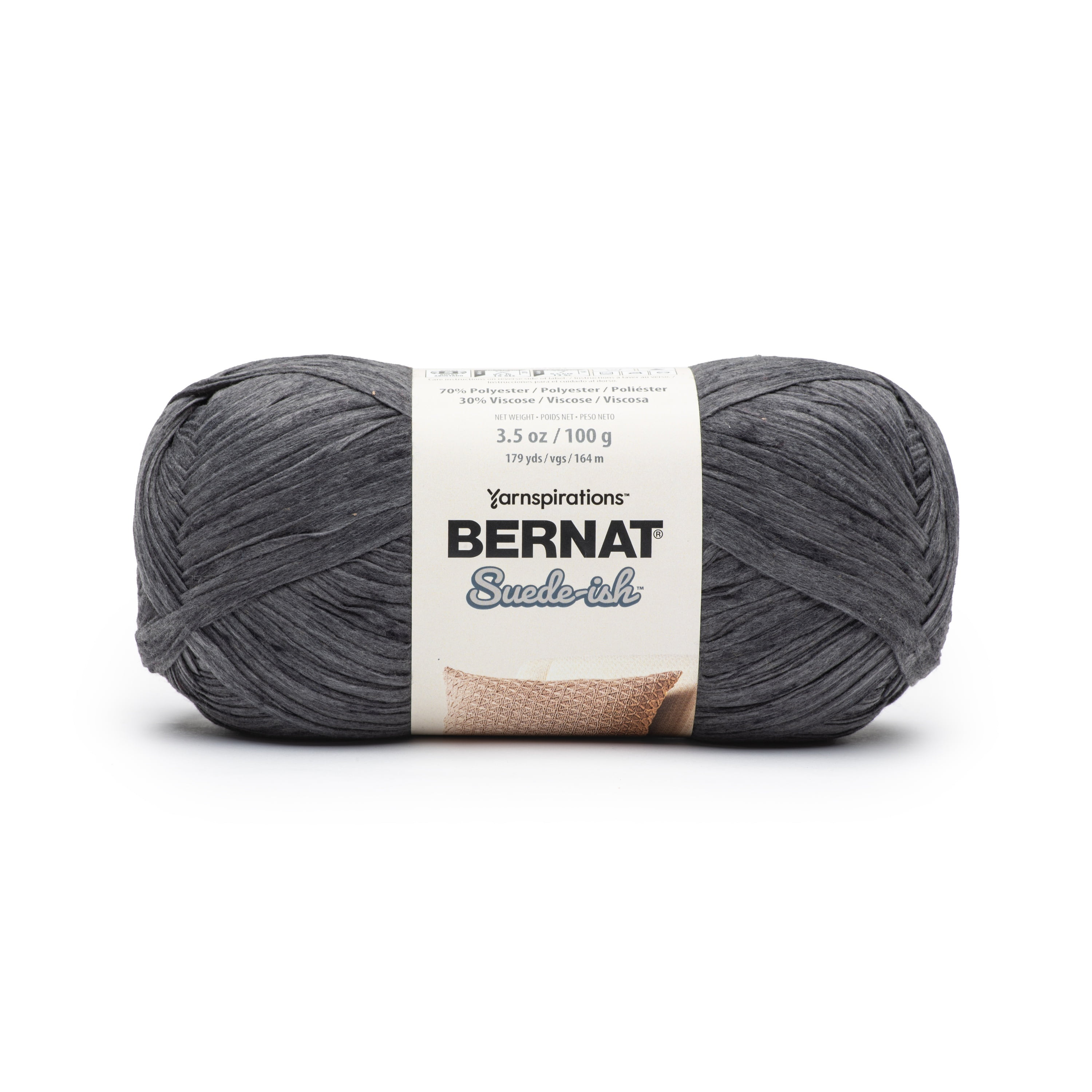 Spinrite Bernat Suede-ish Yarn-Soot - Walmart.com