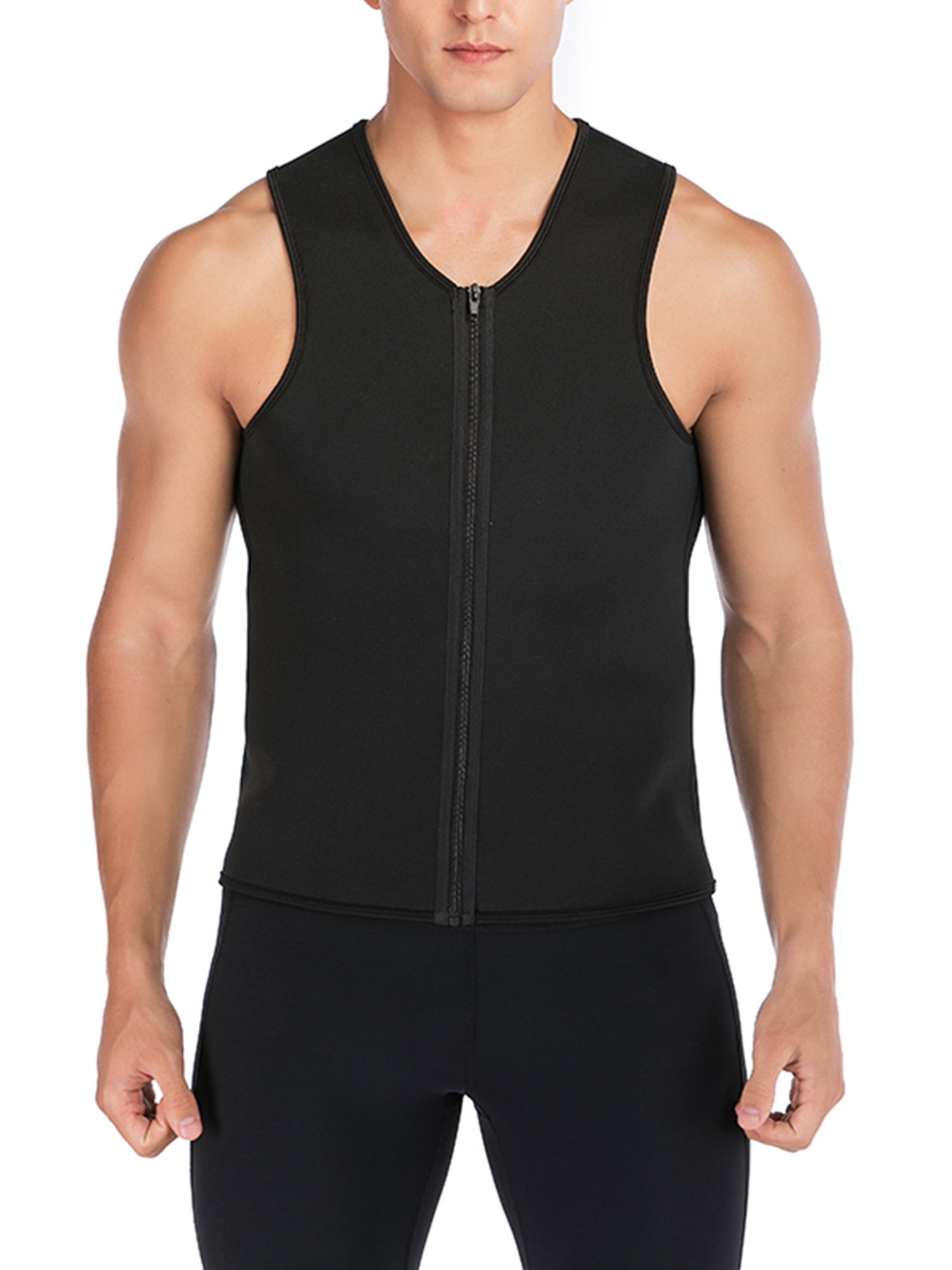 LELINTA Men's Slimming Neoprene Vest Hot Sweat Shirt Body Shaper Waist ...