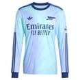 Men's adidas Originals Declan Rice Aqua Arsenal 2024/25 Third Replica ...
