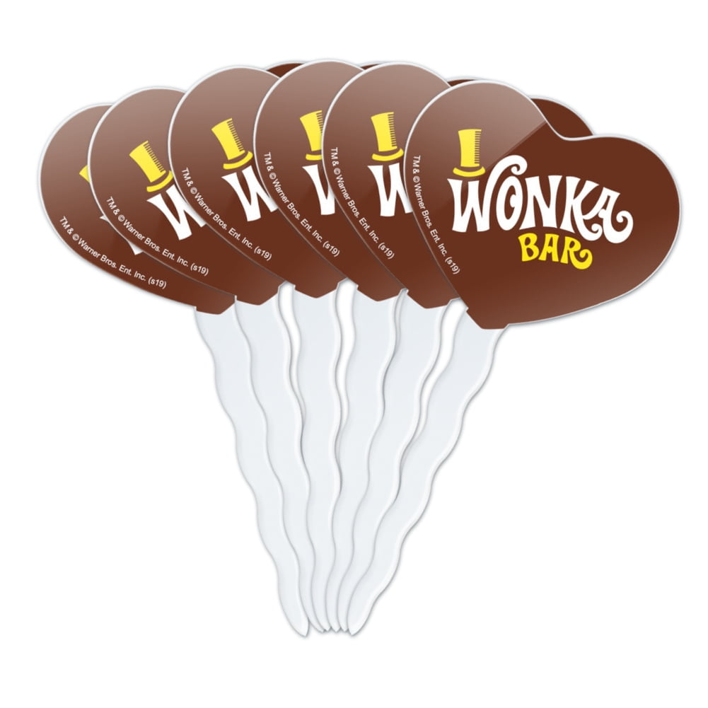 Willy Wonka and the Chocolate Factory Wonka Bar Logo Heart Love Cupcake ...