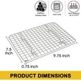 2-Pieces Small Cooling Baking Racks, Stainless Steel Grid Rack for ...