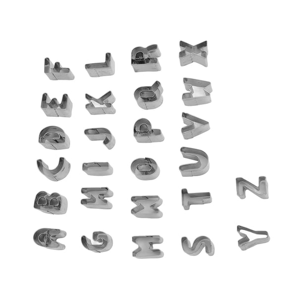 Alphabet Cutters, Box Packed Letter Biscuit Cutters 26 Pieces Eco ...
