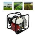 3-Inch Portable Gas Water Pump, 7.5 HP 4-Stroke 210cc Semi-Trash Pump ...
