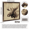 1Pc Wood Frame Sign Vintage Moose Wall Art Paintings Ideal Gift For ...