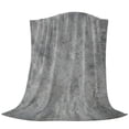 Concrete Texture Fleece Throw Blanket Industrial Minimalist Gray Ultra ...