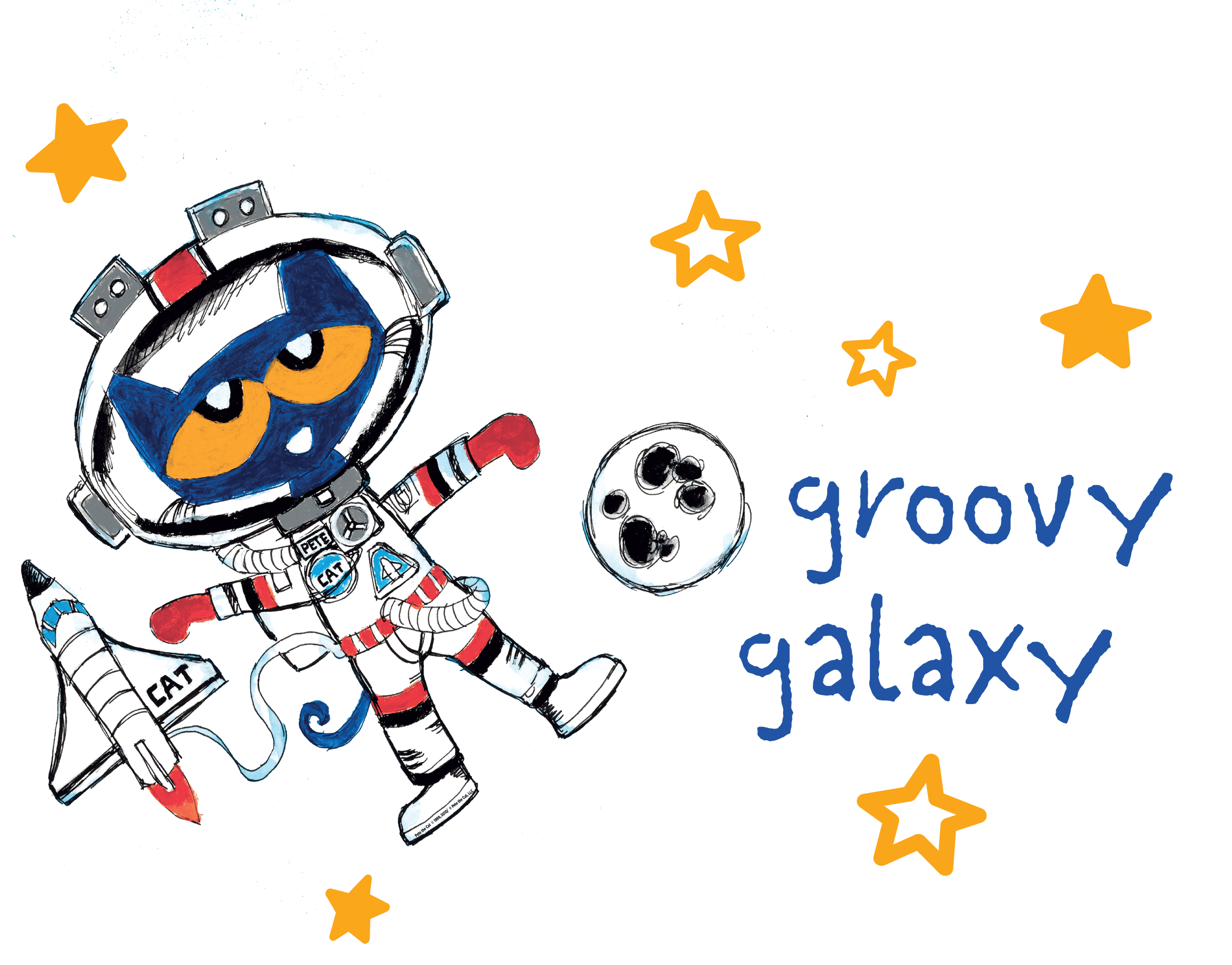 Pete the Cat Space Decal | Out of this World Kids Book Room DÃ©cor ...