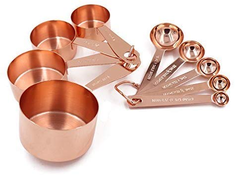 Copper Gram Copper Measuring Cups And Measuring Spoons Set Of 9 Rustic Copper Gram Copper Measuring Cups And Measuring Spoons Set Of 9 Rustic