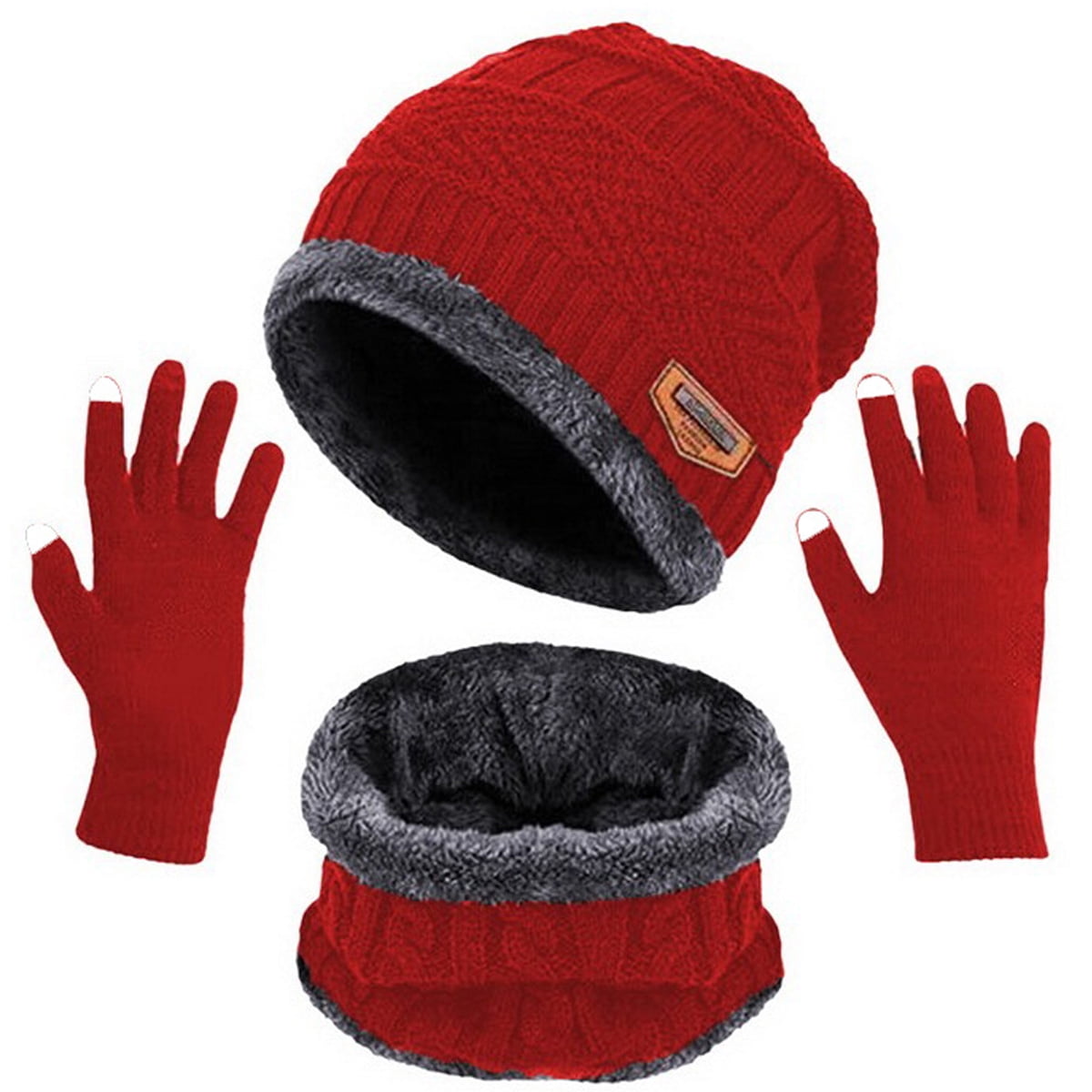 Click here for Apuakthei Winter Hat Scarf Gloves Slouchy Beanie S... prices