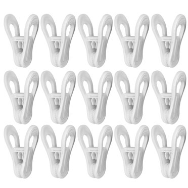 10Pcs Swivel Laundry Hooks Plastic Clothes Clips for Home (Random Color ...