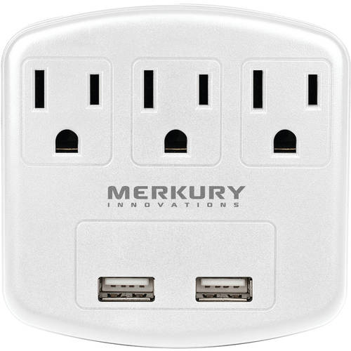 Merkury 3-Outlet USB Wall Plate with Dual USB Ports - Walmart.com