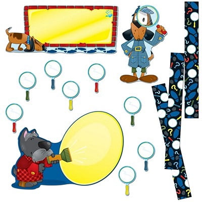 Super Sleuths Bulletin Board Set - Walmart.com
