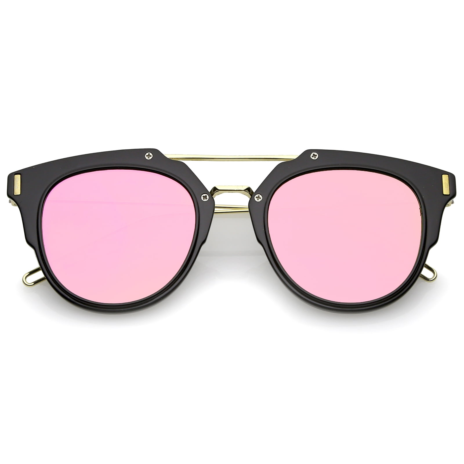 Sunglassla Unisex Modern Minimal Wire Temple Metal Nose Bridge Colored